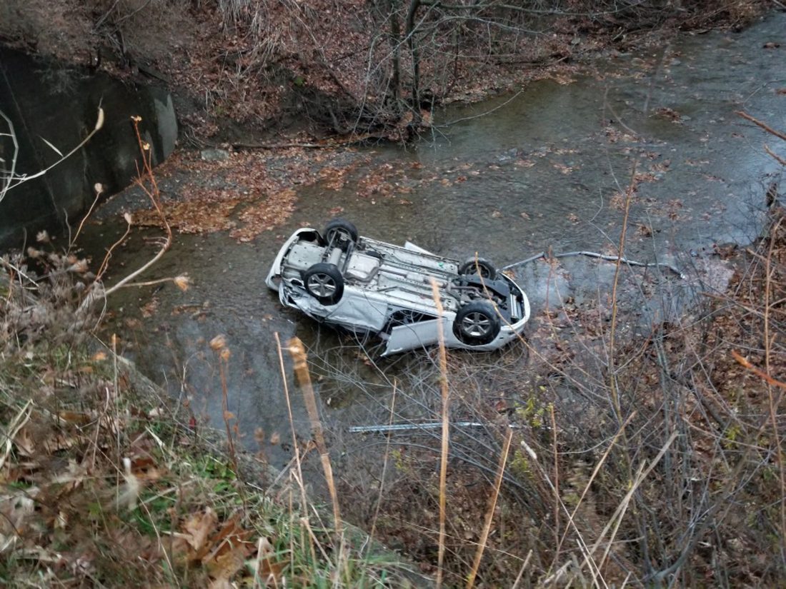 UPDATE: Westfield man avoids injury after crash into creek | News ...